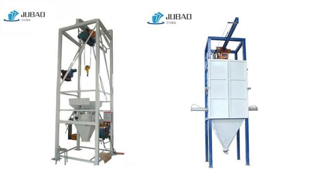 Big bag unloading system equipped with weighing device